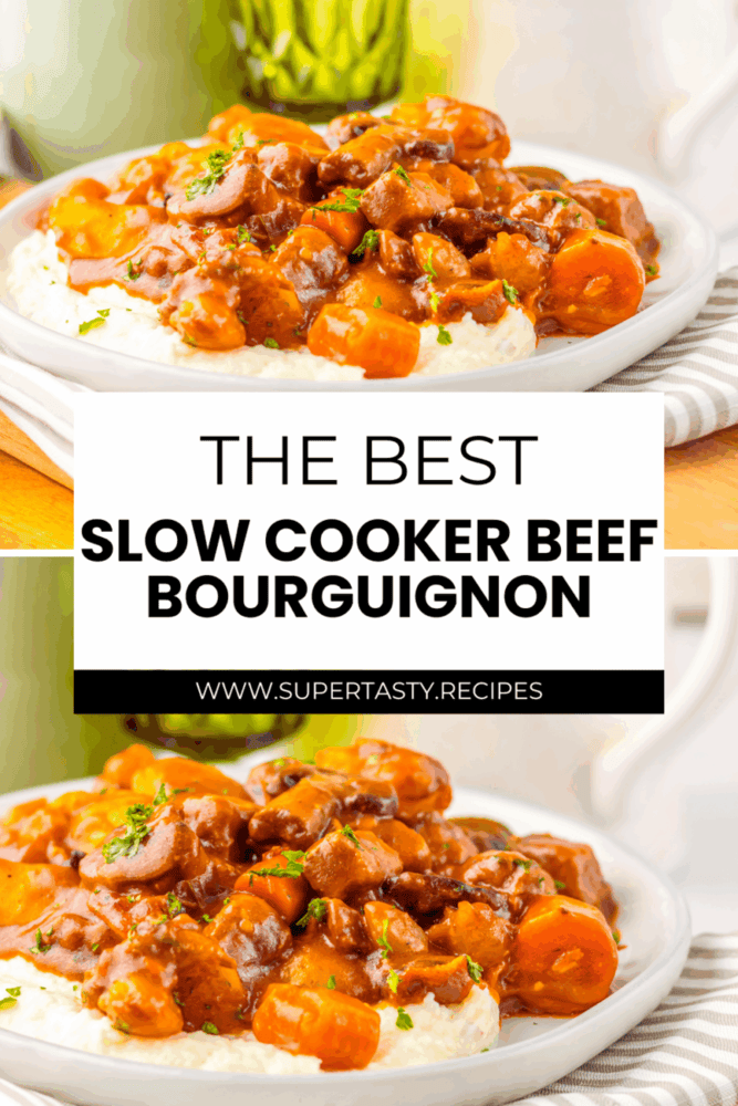 Slow Cooker Beef Bourguignon - Super Tasty Recipes