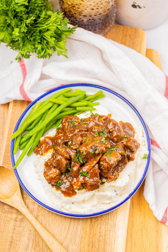 Slow Cooker Coca Cola Beef Tips - Super Tasty