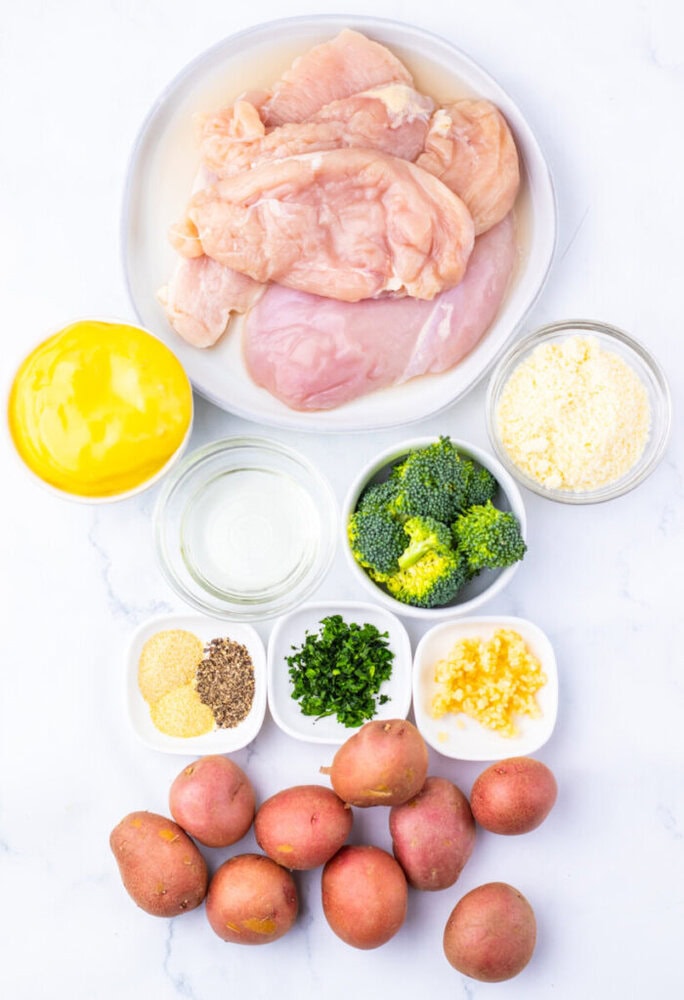 Creamy Parmesan Chicken Sheet Pan - Super Tasty