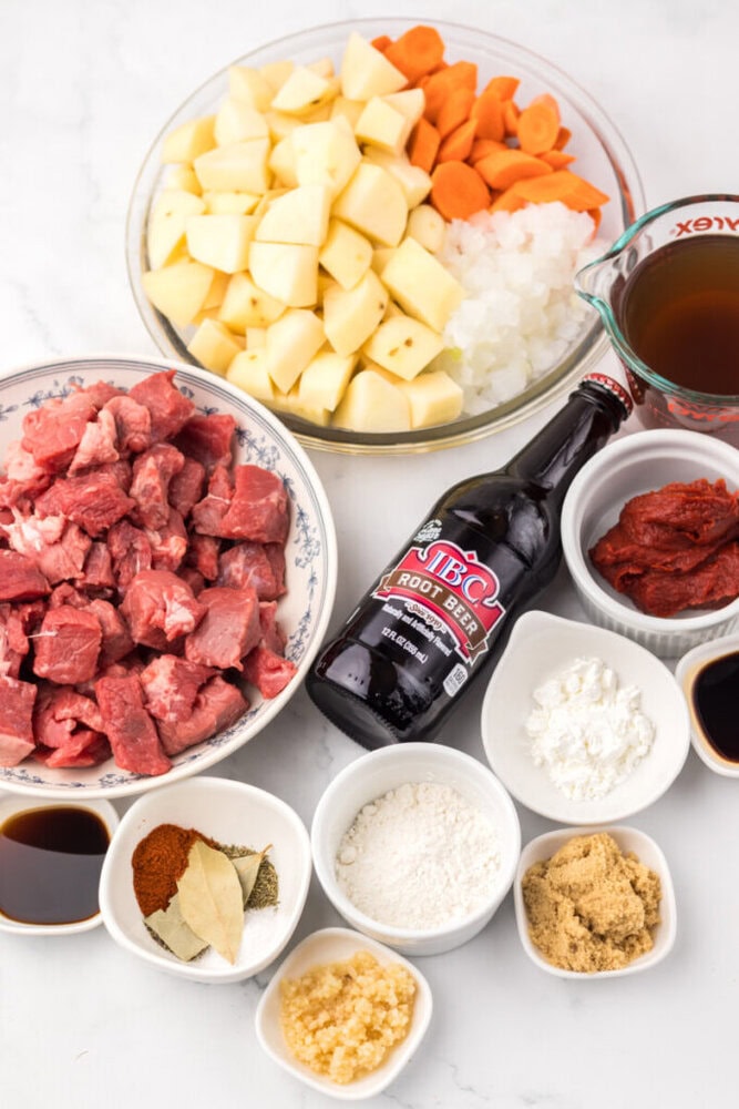 Slow Cooker Root Beer Beef Stew - Super Tasty